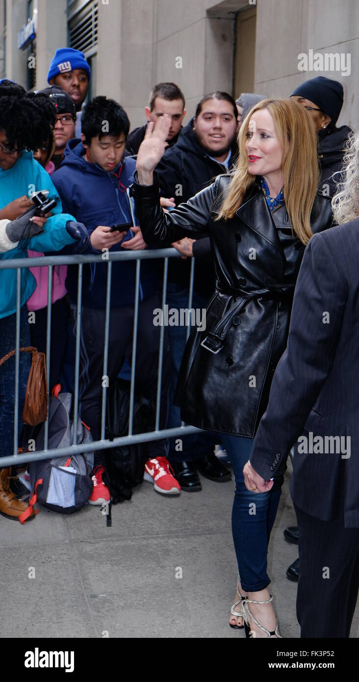 Celebrities leaving The Huffington Post Featuring: Leslie Mann Where ...