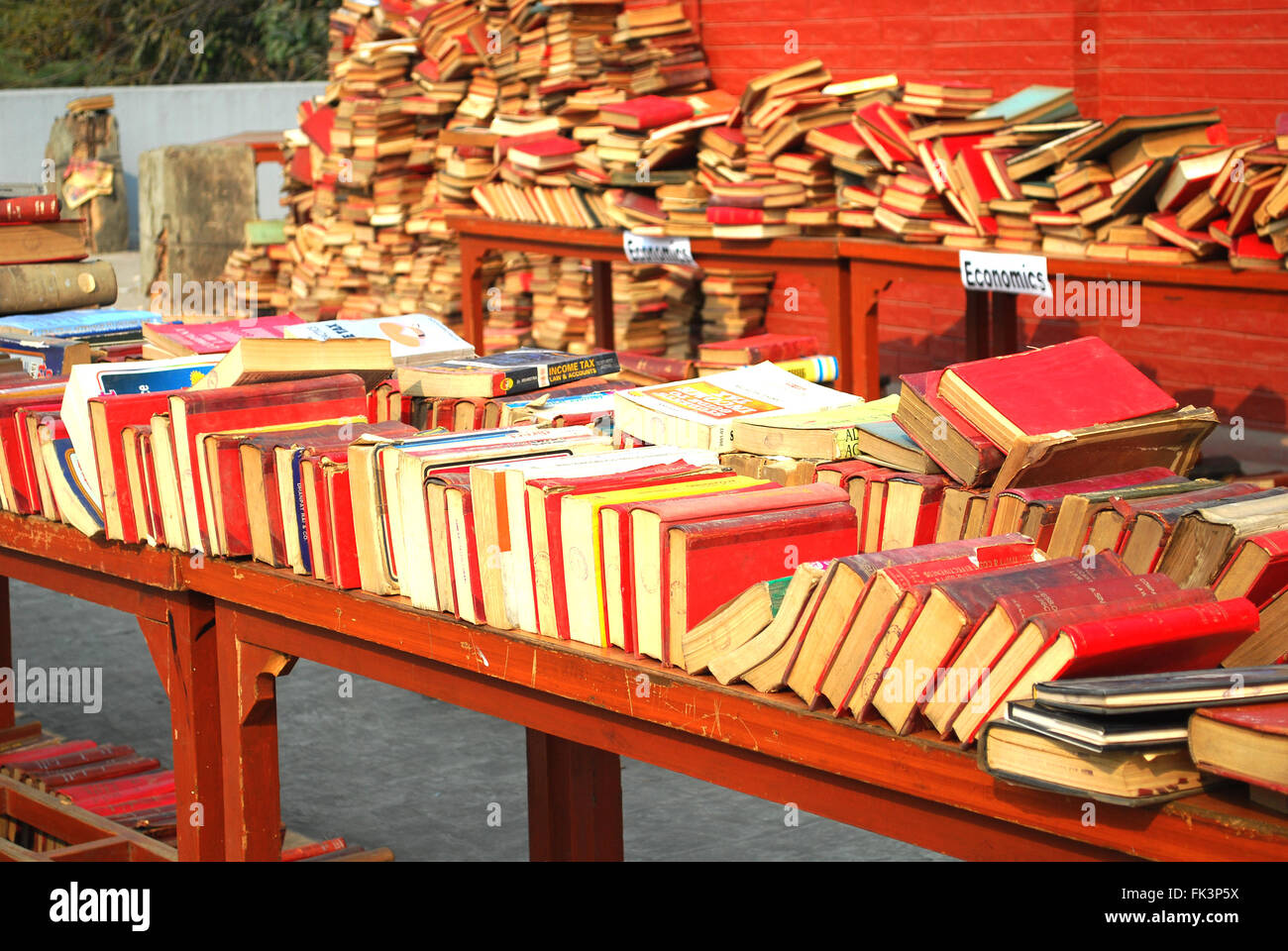Dusty pile of book Stock Photo - Alamy