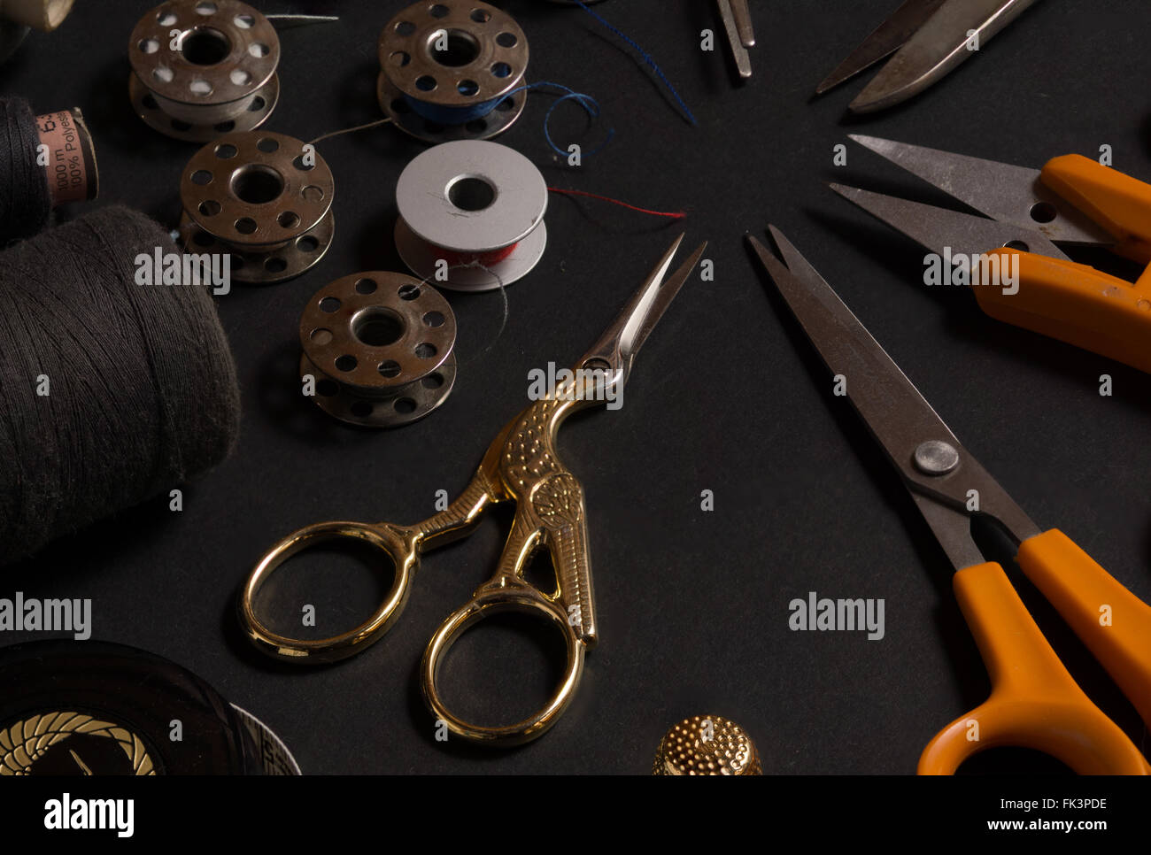 Clothing and fashion industry tools of creation. High resolution image ...