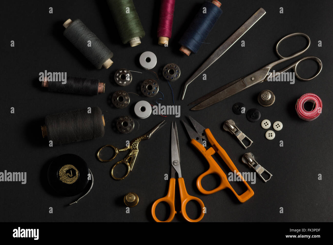Clothing and fashion industry tools of creation. High resolution image ...