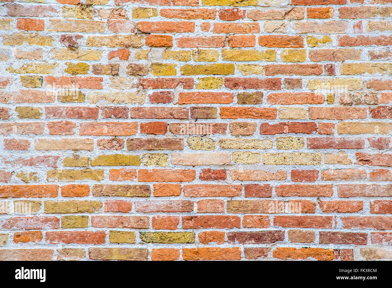 A wall of stone cotto bricks. Image can be used as a pattern or ...