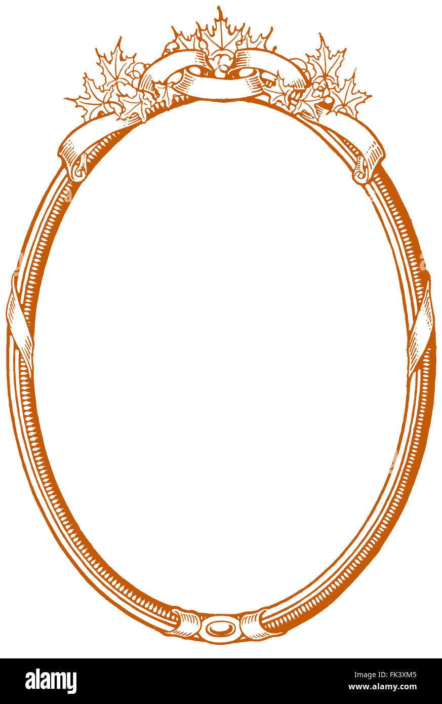 Oval border frame hi-res stock photography and images - Alamy