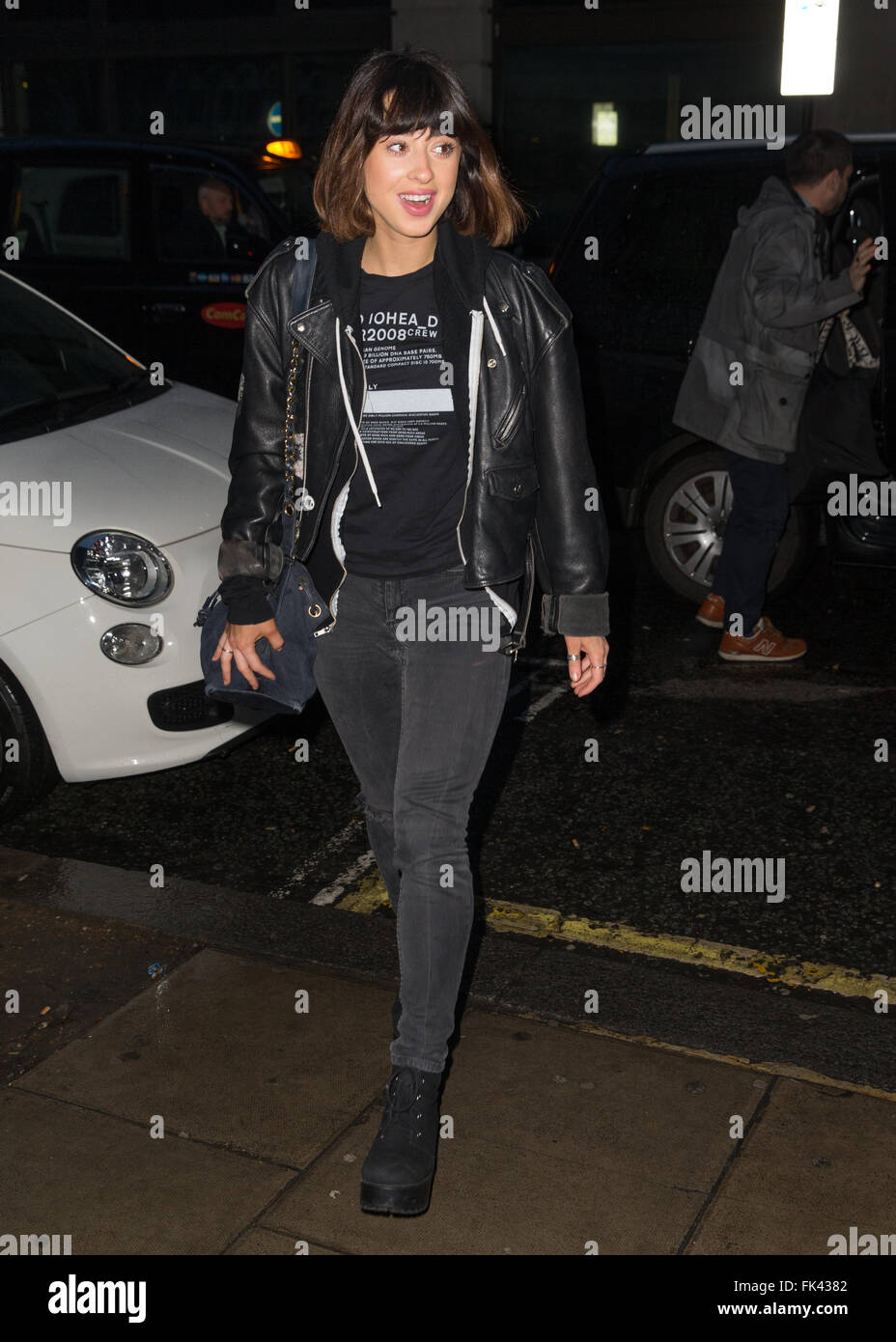 Foxes pictured arriving at the Radio 2 studio Featuring: Foxes, Louisa ...