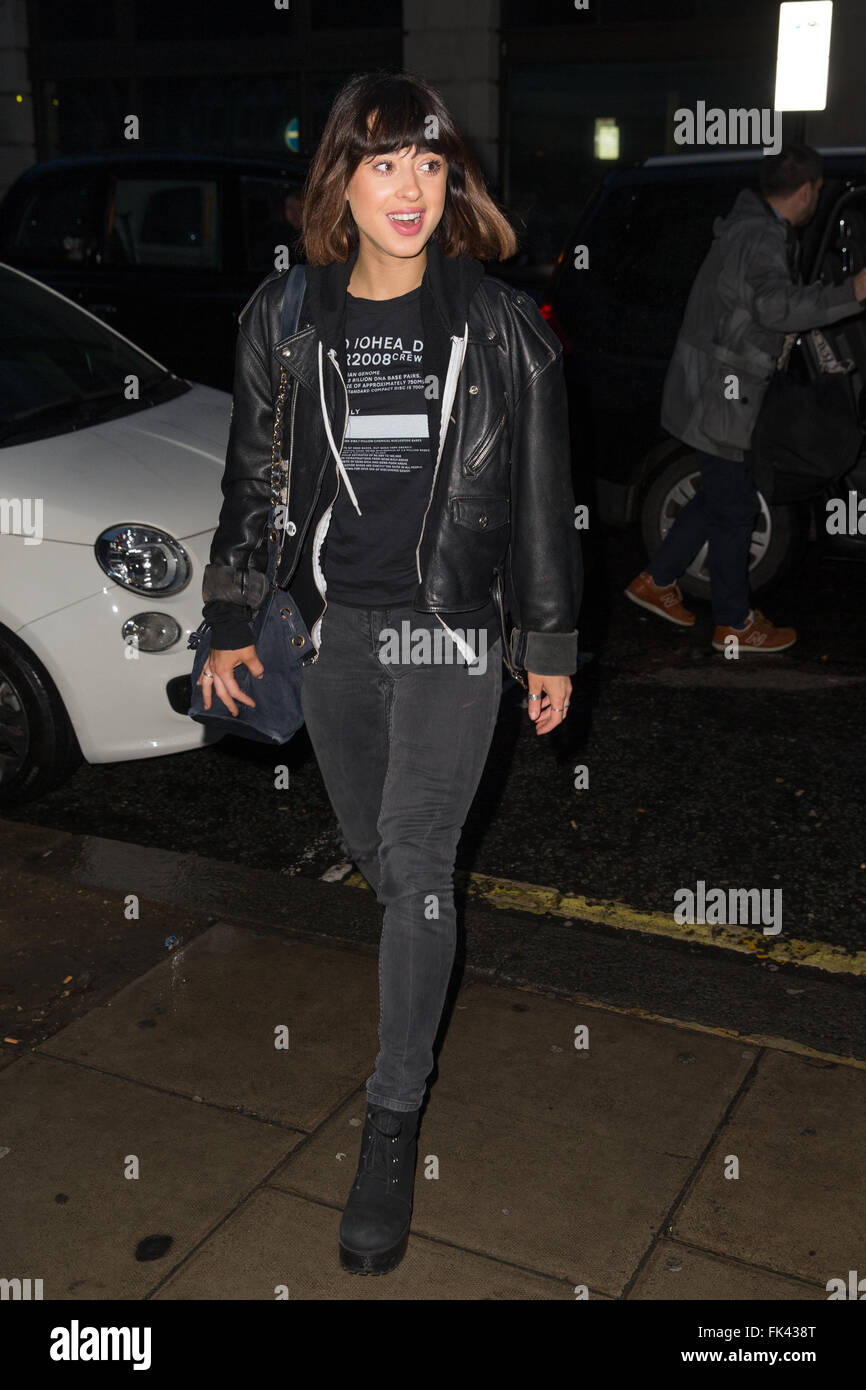 Foxes pictured arriving at the Radio 2 studio Featuring: Foxes, Louisa ...