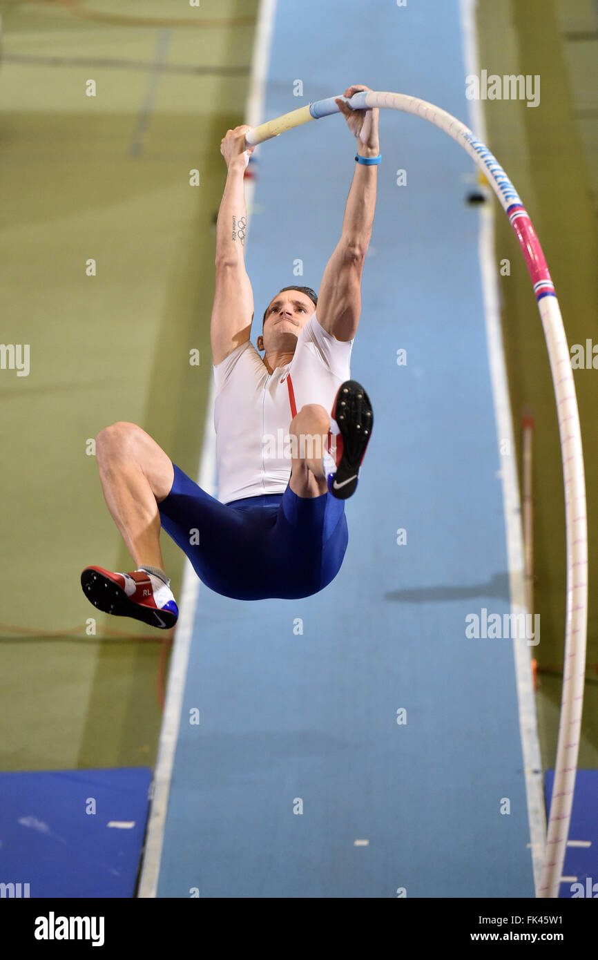 World record holder in the pole vault Renaud Lavillenie of France ...