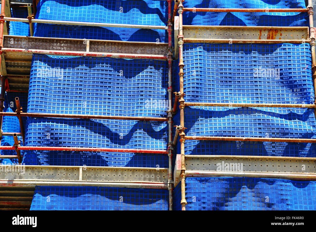 Scaffolding blue hi-res stock photography and images - Alamy