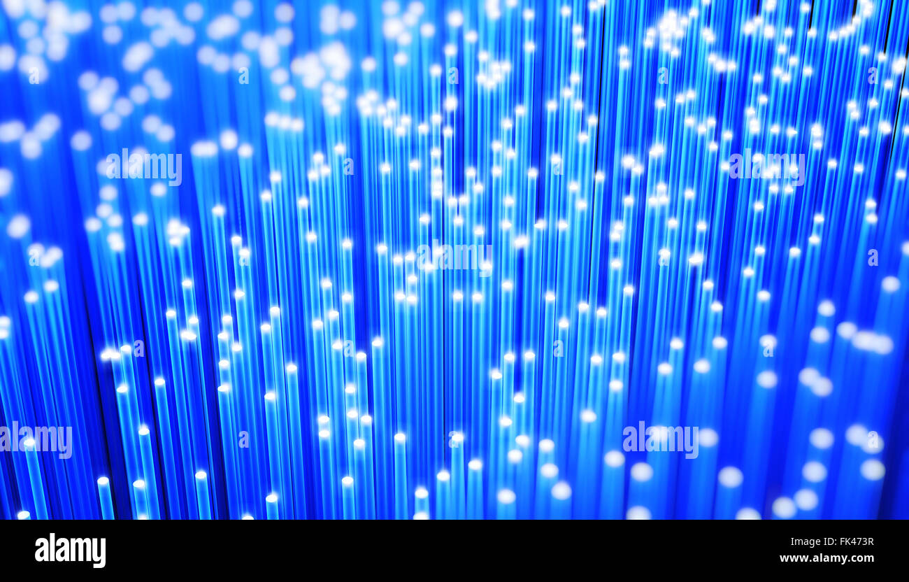 fiber optics background 3d image Stock Photo - Alamy