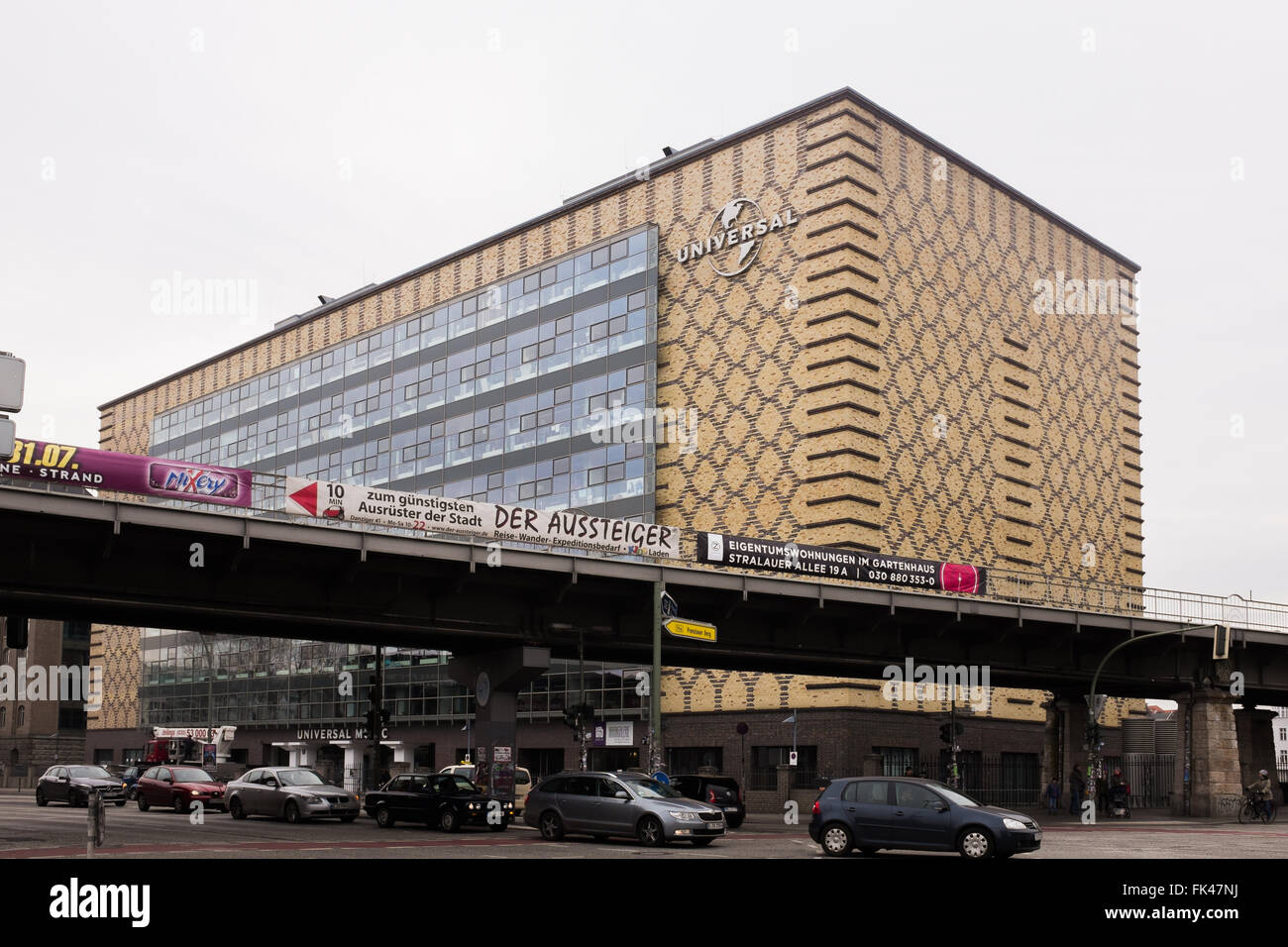 BERLIN, 05 MARCH: Universal Studios headquarters in Warschauer Strasse ...
