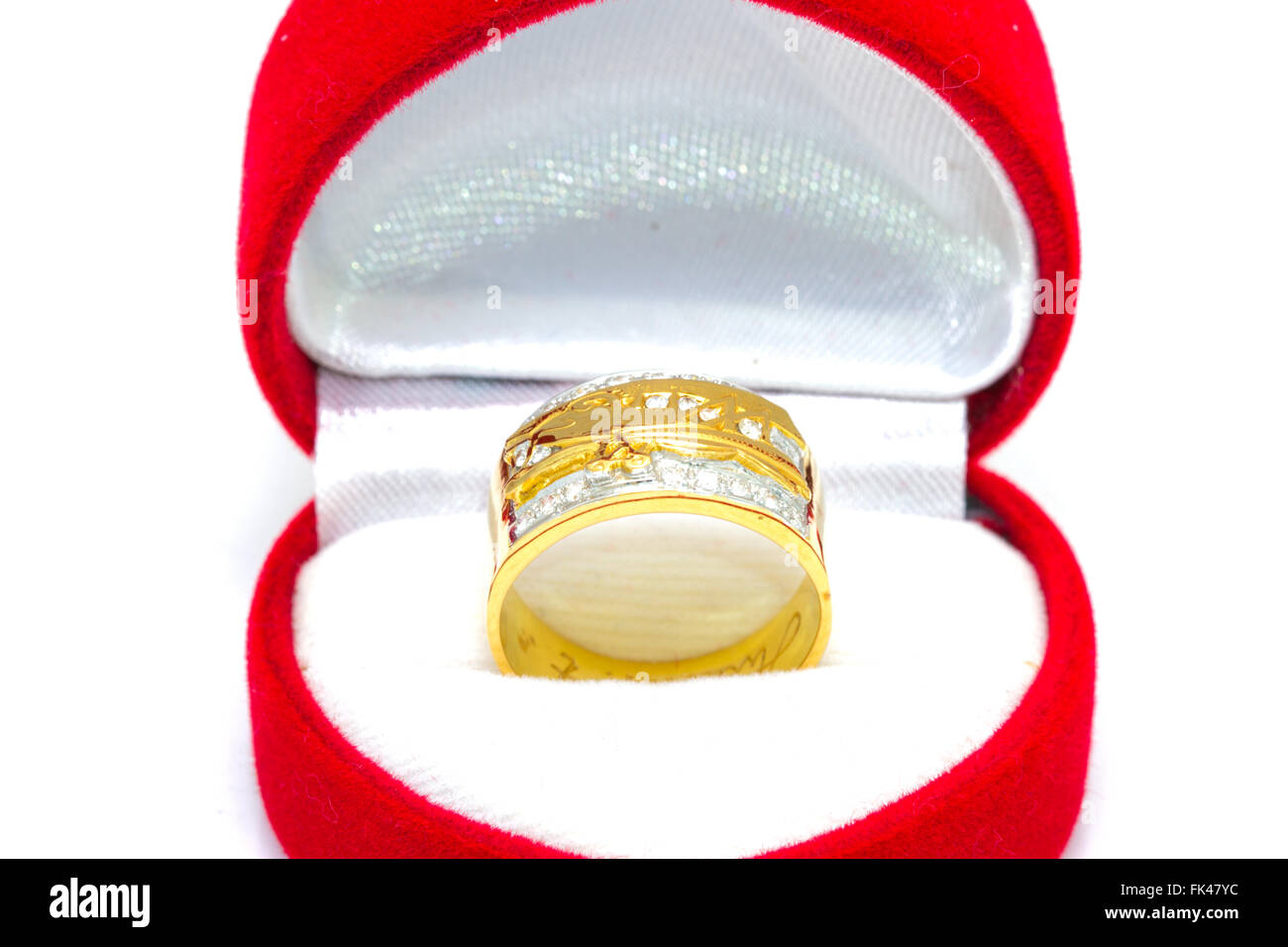 diamond ring isolated on white background Stock Photo - Alamy