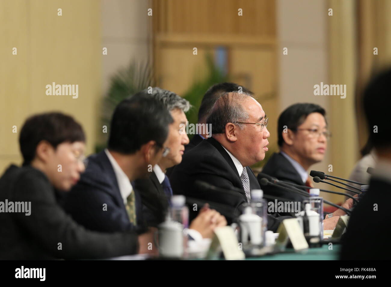 Beijing, China. 7th Mar, 2016. Xie Zhenhua, a member of the 12th ...