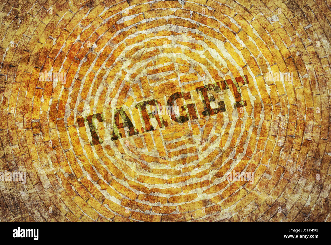 Single word Target written on a yellow abstract background Stock Photo ...
