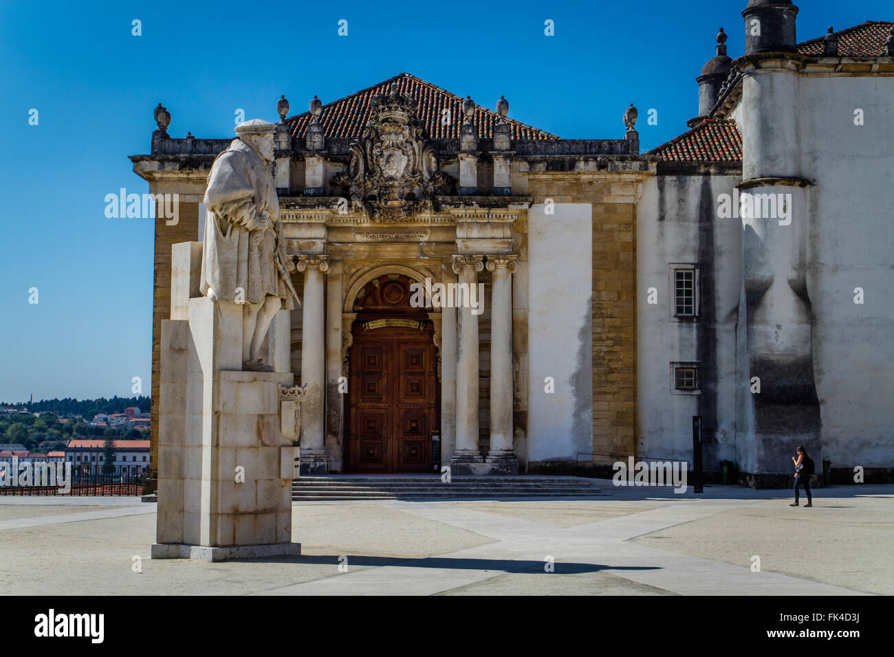 The Joanina library in the University town of Coimbra, Portugal Stock ...