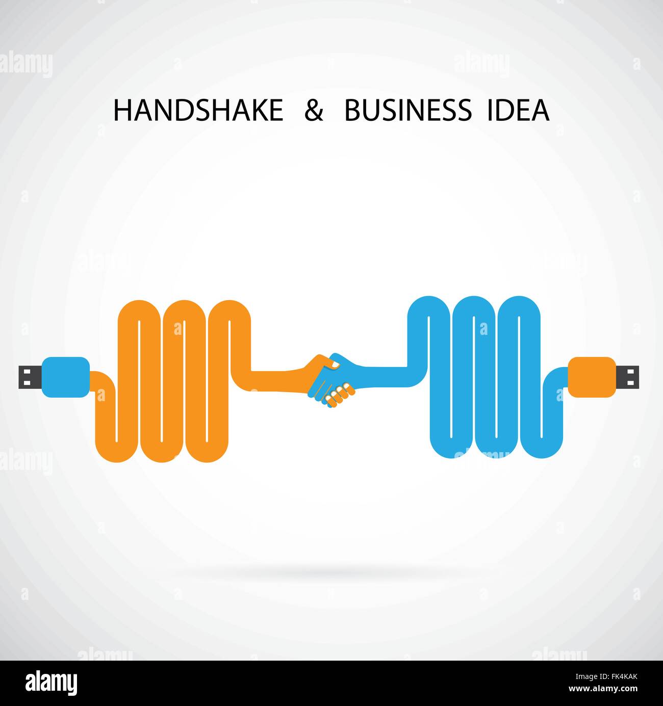 Handshake abstract sign design template. Business creative concept ...