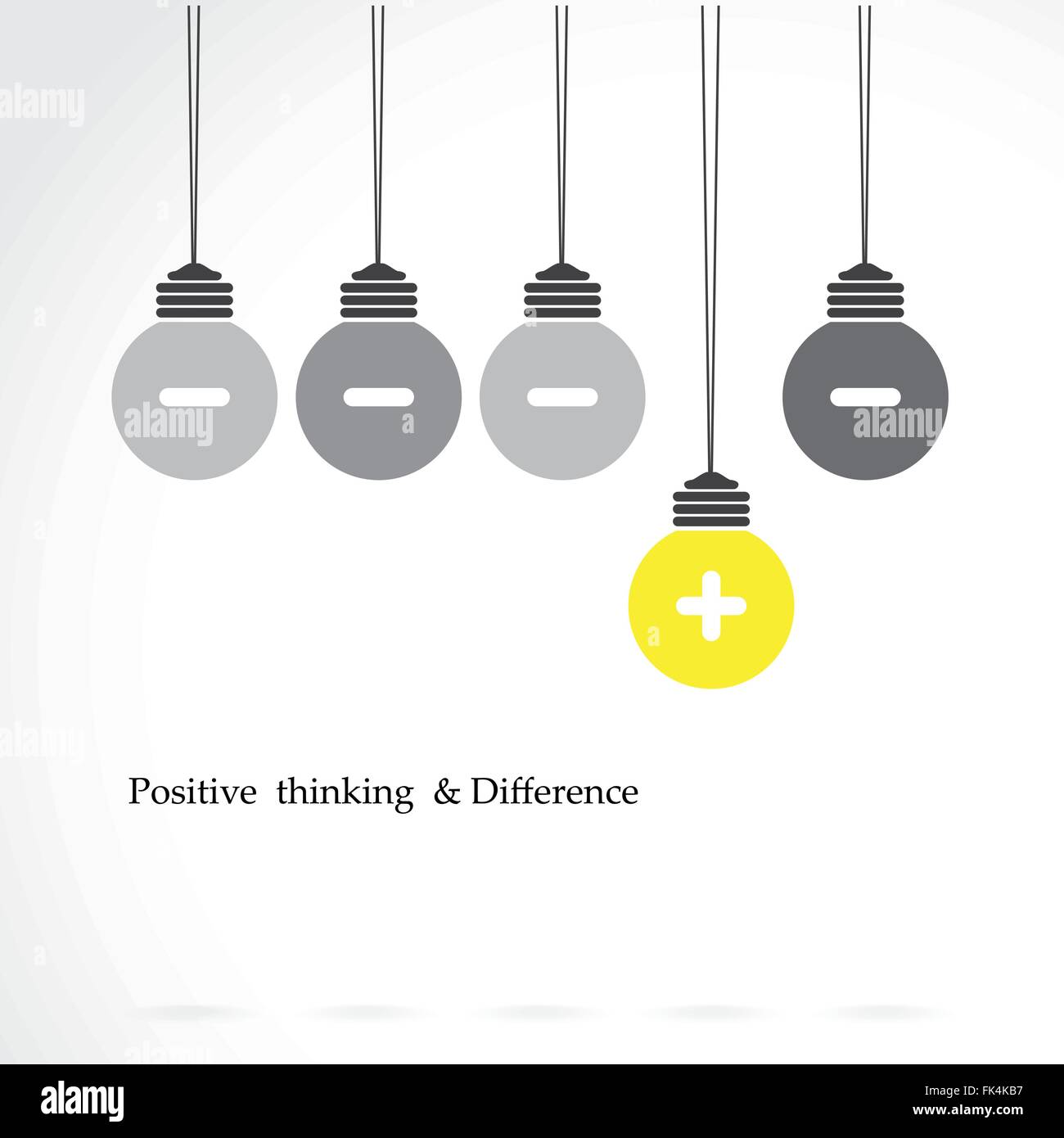 Positive thinking vector hi-res stock photography and images - Alamy