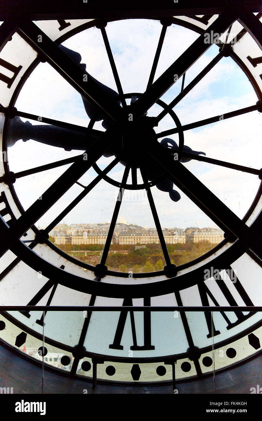 PARIS FRANCE D'ORSAY CLOCK Stock Photo - Alamy