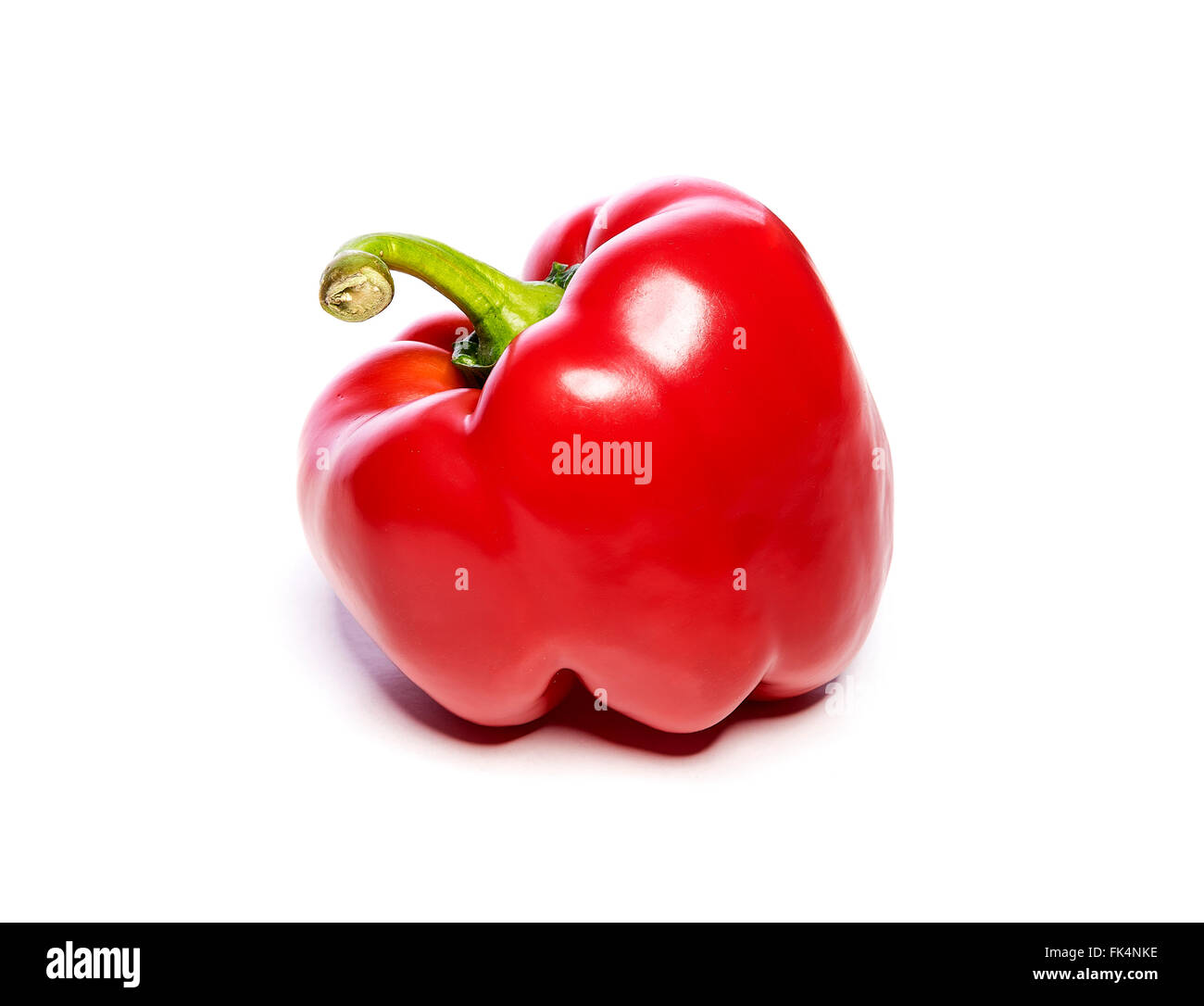 Red pepper on a white background Stock Photo - Alamy