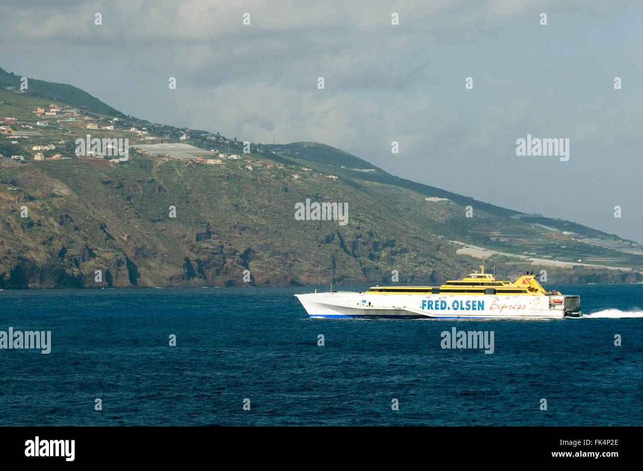 Benchijigua Express hydrofoil fast ferry operated by Fred Olsen line in ...