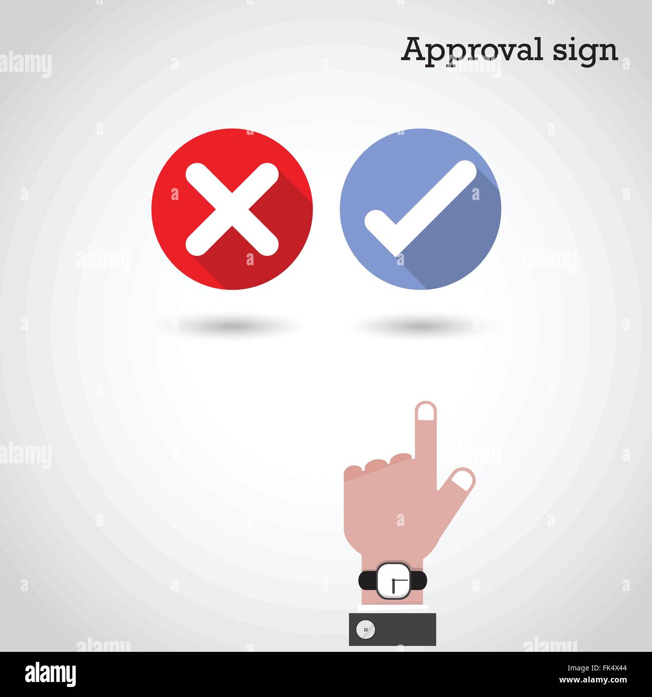 Approval concept. The best choice icons. Vector illustration Stock ...