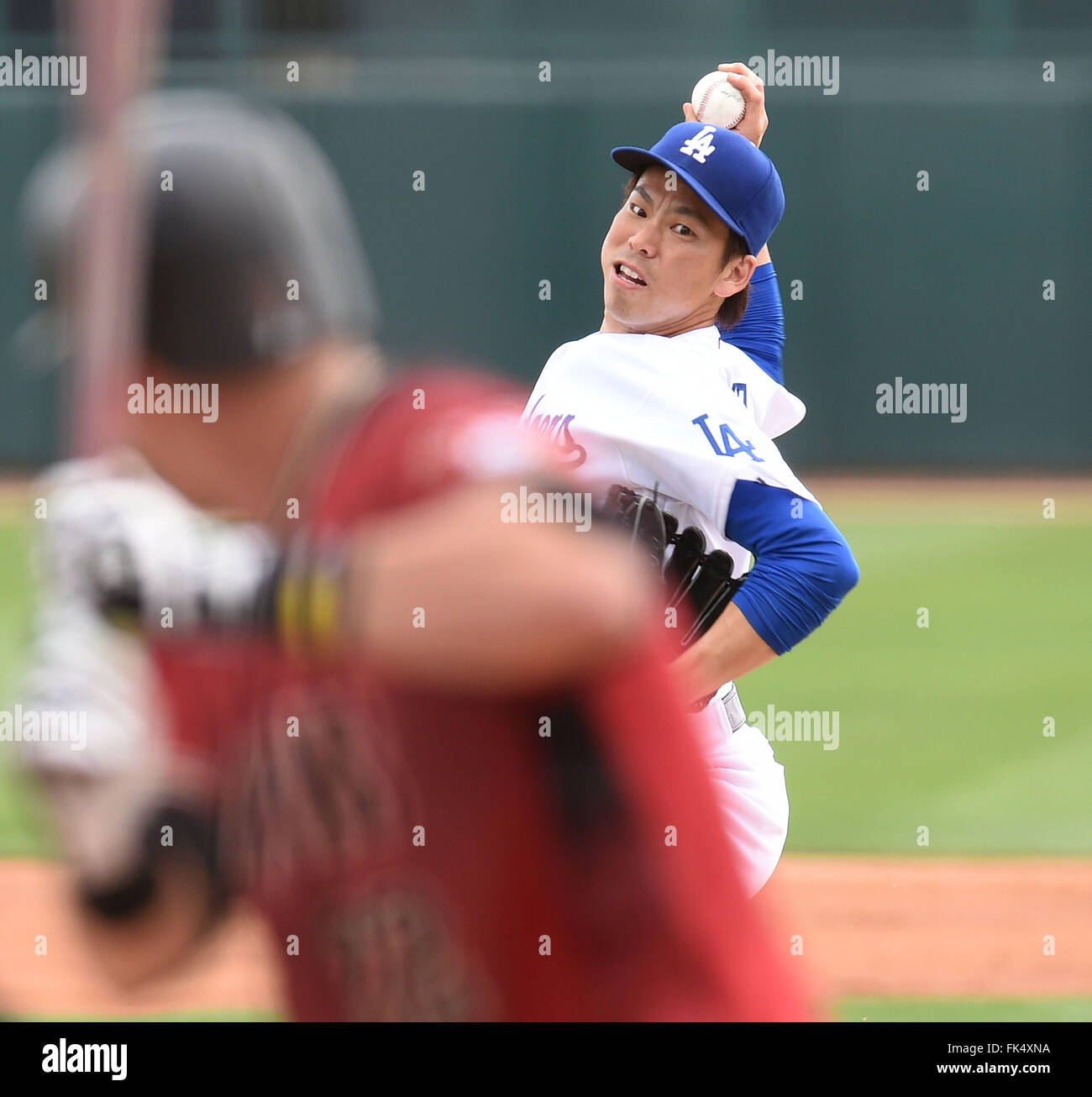 Phoenix, Arizona, USA. 5th Mar, 2016. Kenta Maeda (Dodgers) MLB : Kenta ...