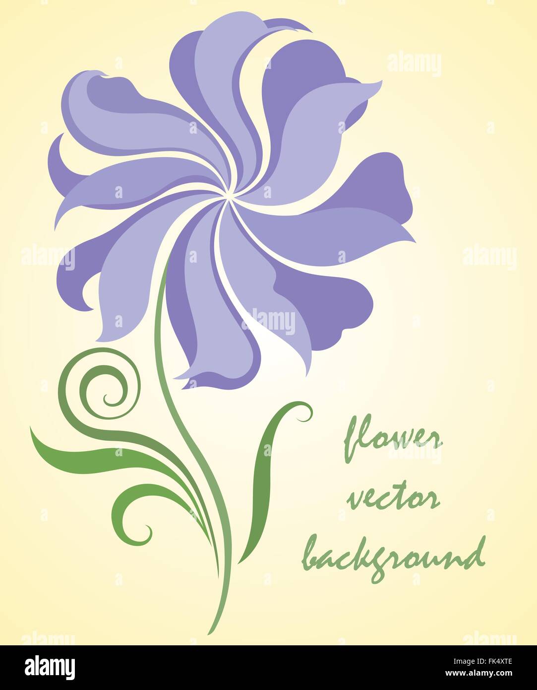 Abstract flower vector illustration Stock Vector Image & Art - Alamy