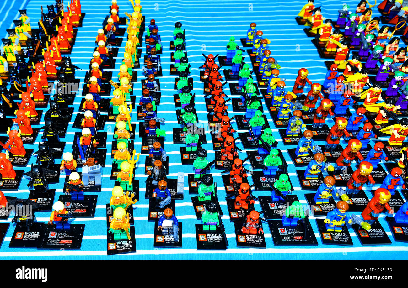 World Minifigure Toys, Lego, Lego men Stock Photo - Alamy