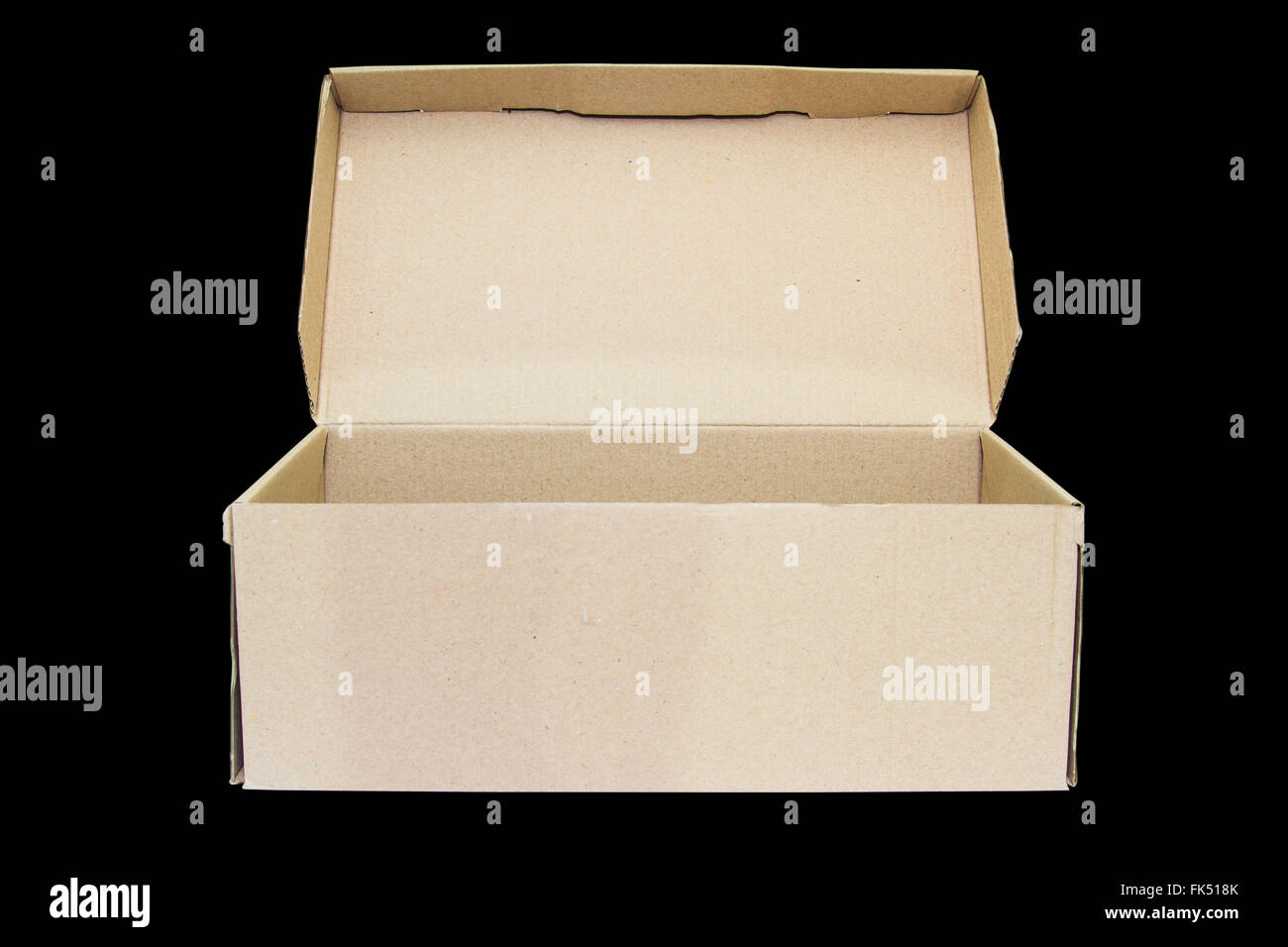 Empty cardboard box on isolated background. With path Stock Photo - Alamy