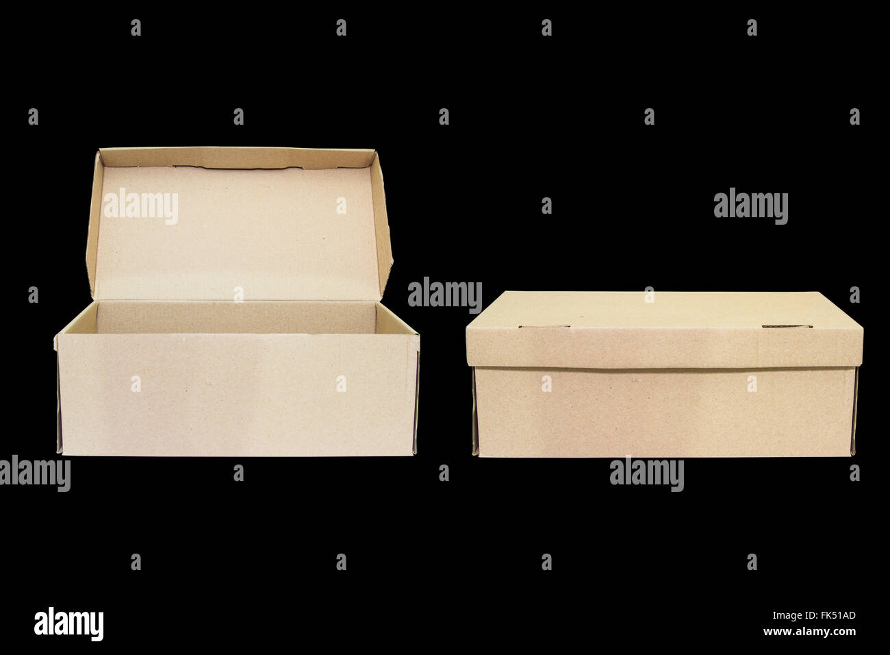 Cardboard boxes on isolated background. With path Stock Photo - Alamy