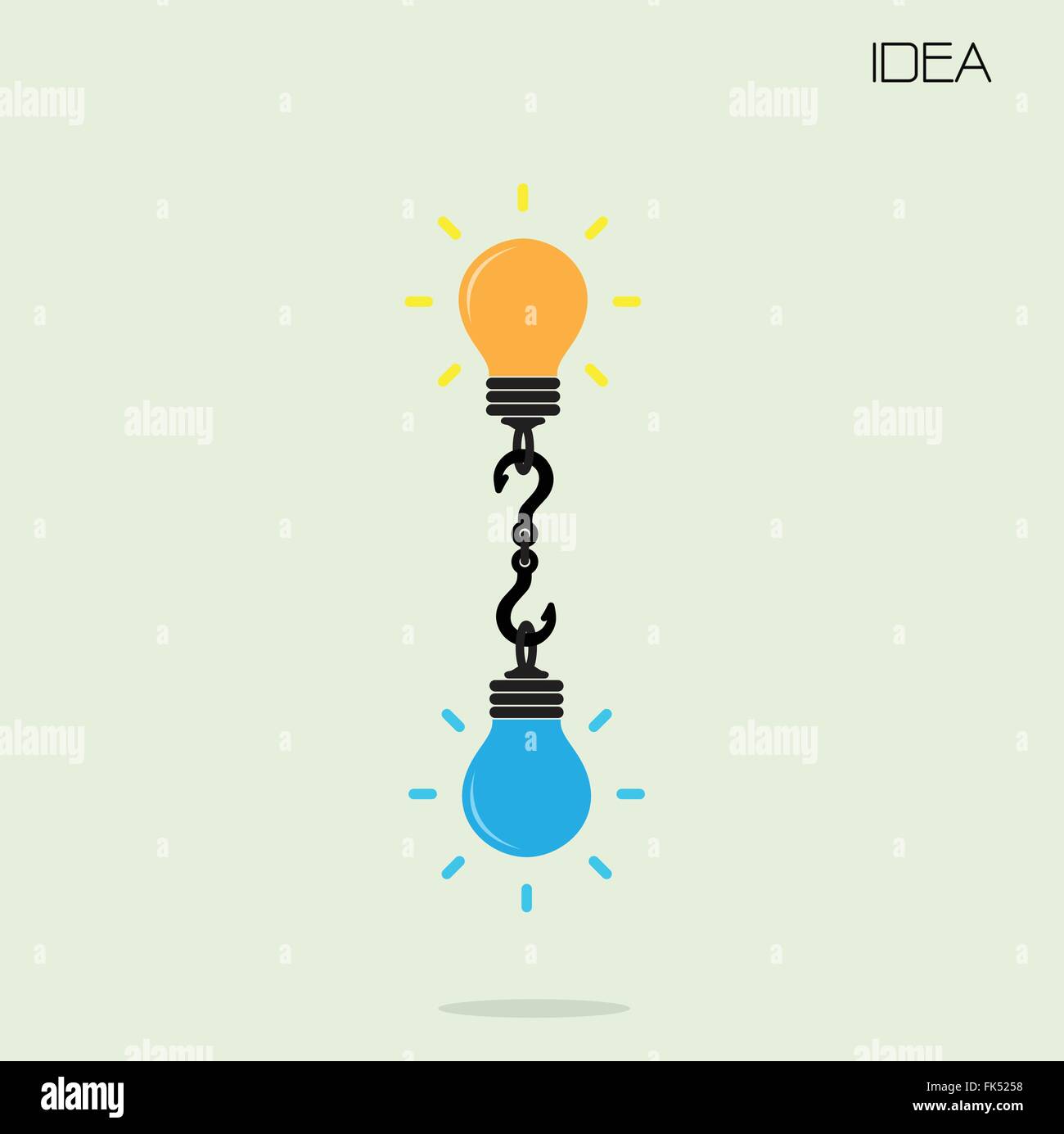 Creative light bulb Idea concept background ,design for poster flyer ...