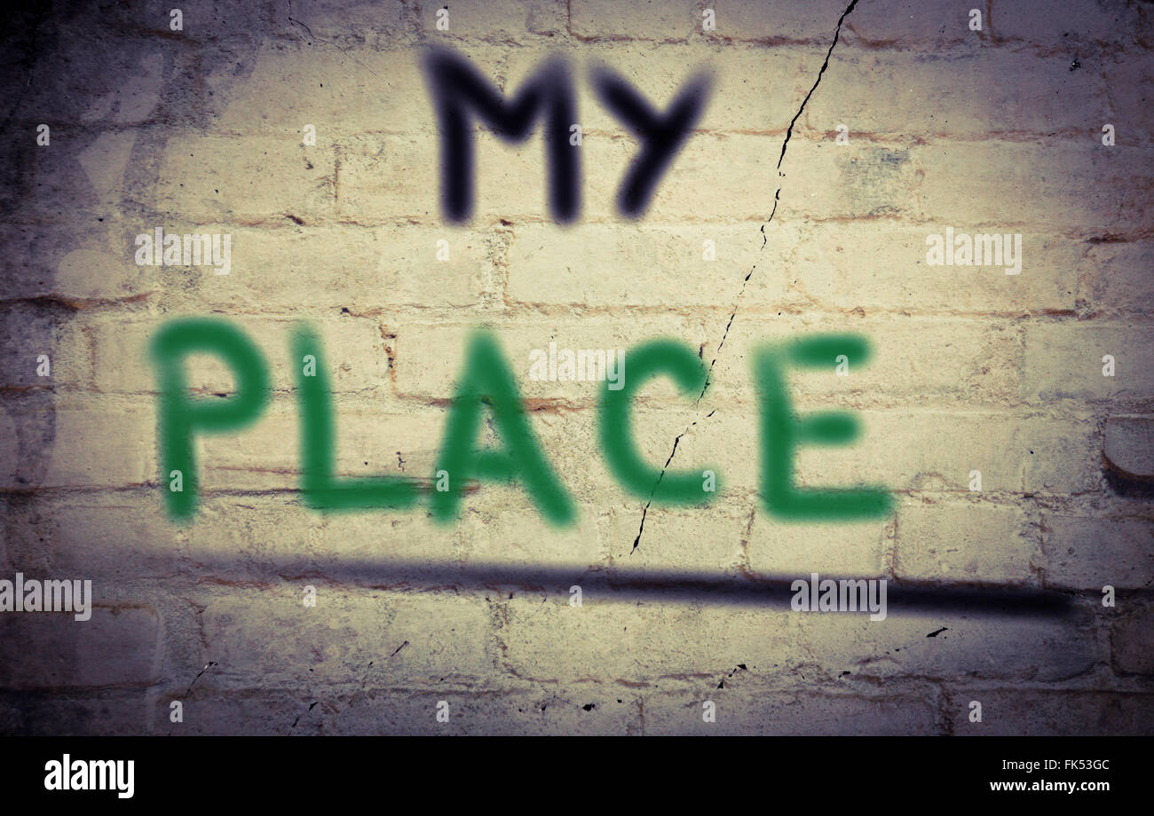 My Place Concept Stock Photo - Alamy