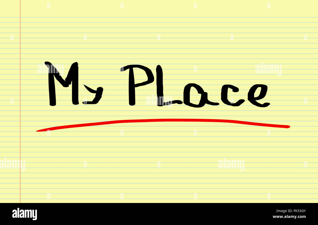 My Place Concept Stock Photo - Alamy