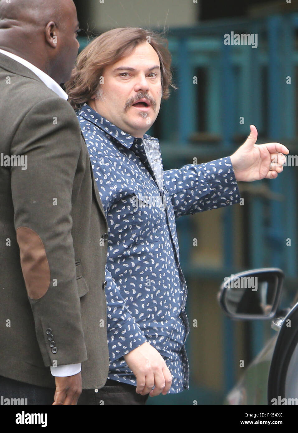 Jack Black outside ITV Studios Featuring: Jack Black Where: London ...