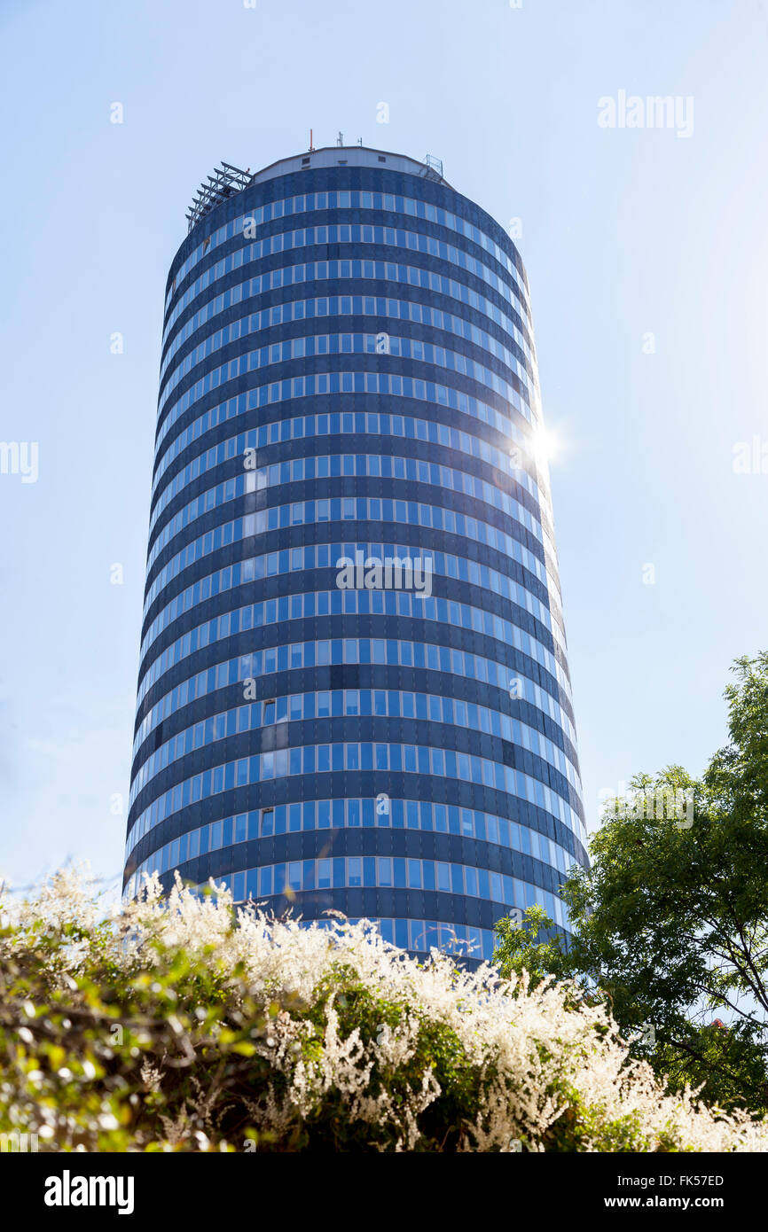Jentower in jena, Germany from Wagnergasse Stock Photo - Alamy
