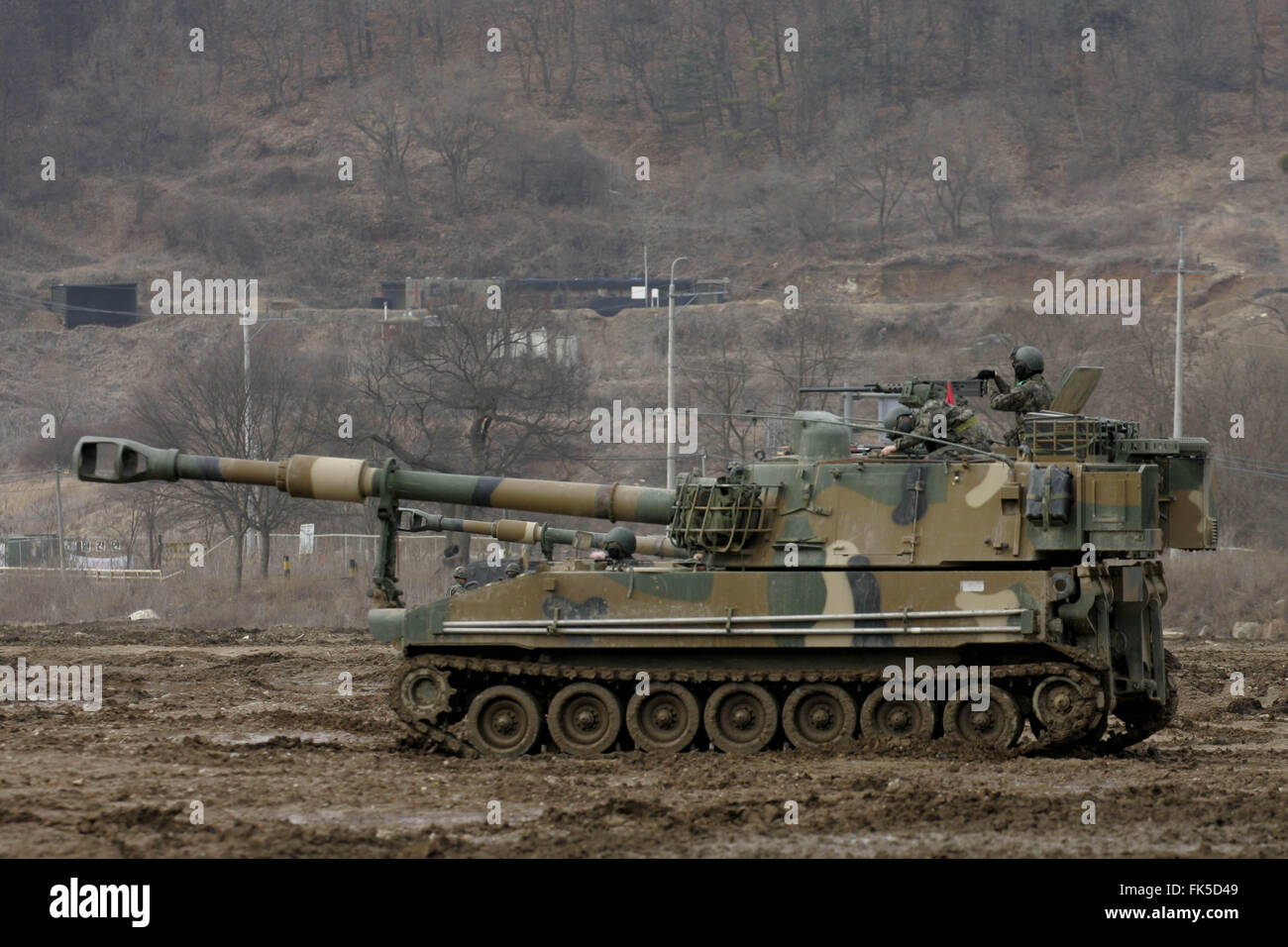 Yeoncheon, Gyeonggi, South Korea. 7th Mar, 2016. A South Korea and U.S ...