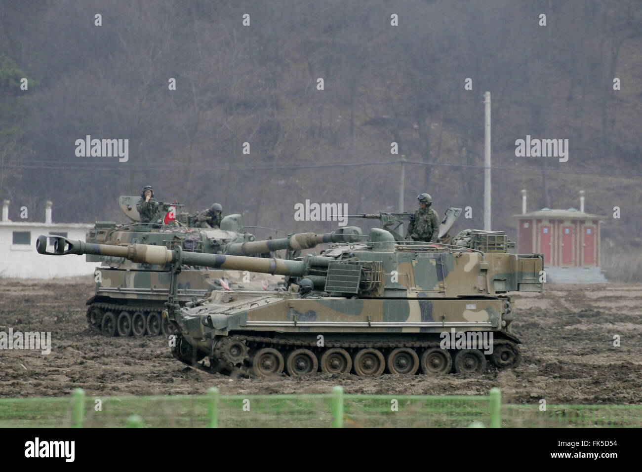 Yeoncheon, Gyeonggi, South Korea. 7th Mar, 2016. A South Korea and U.S ...