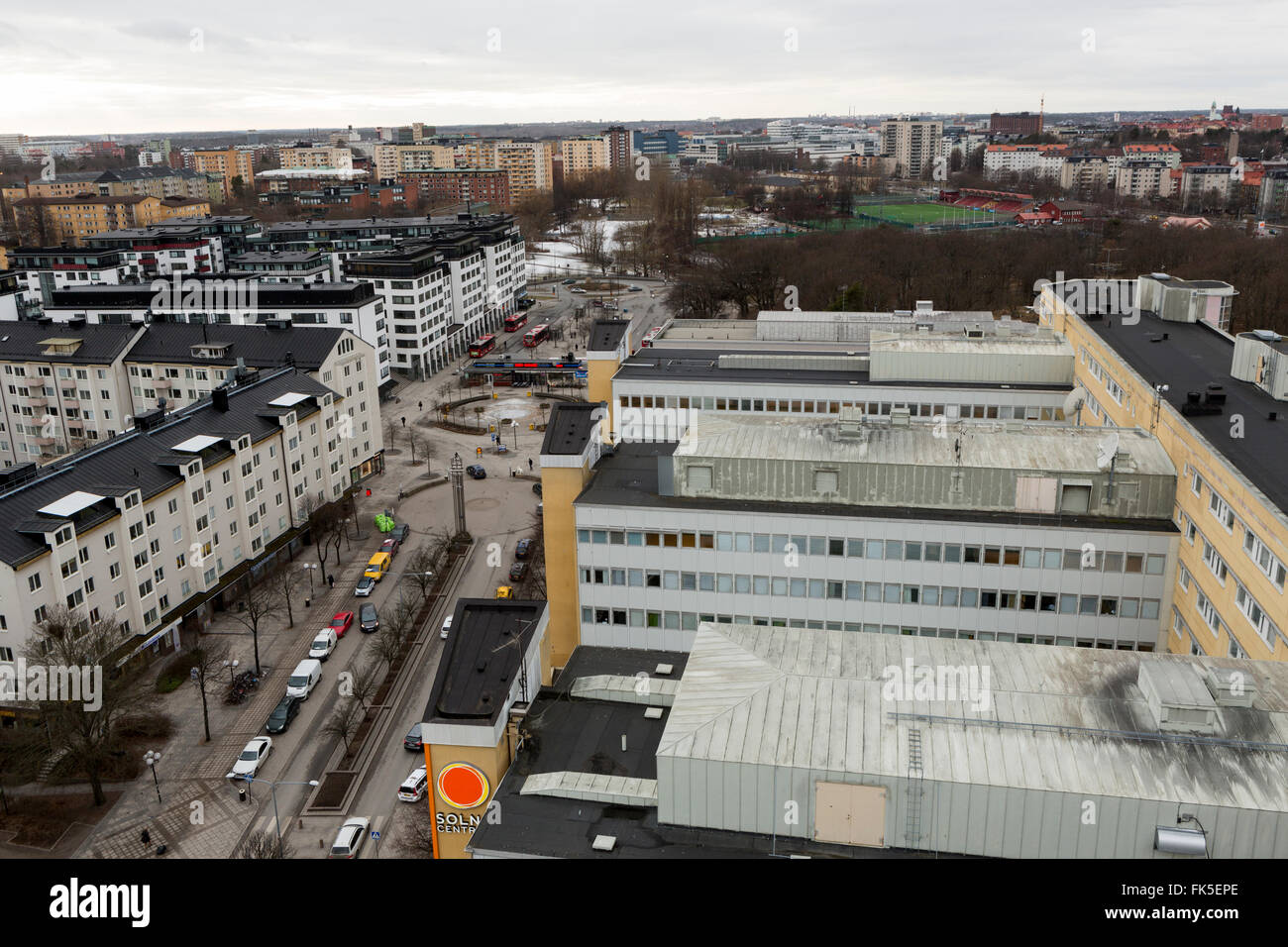 View of Solna from Solna Town Hall Stock Photo - Alamy