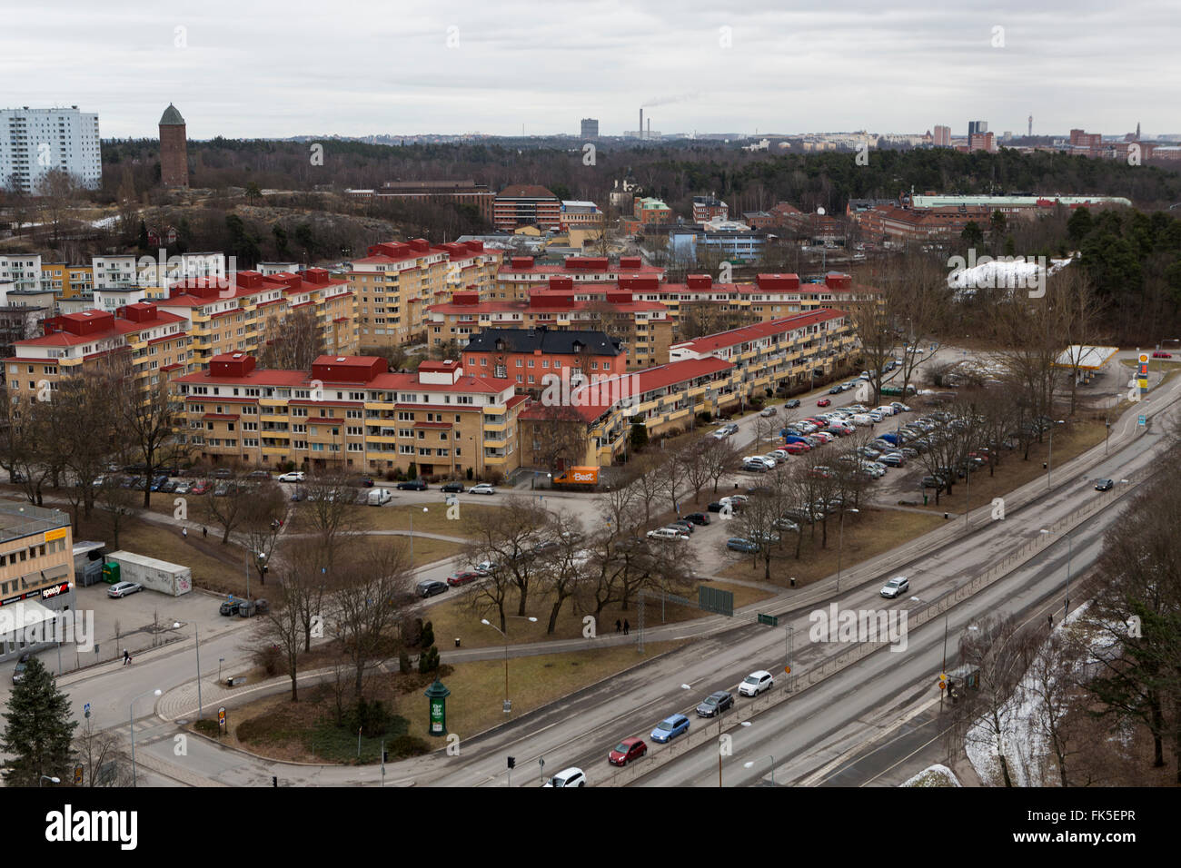 View of Solna from Solna Town Hall Stock Photo - Alamy