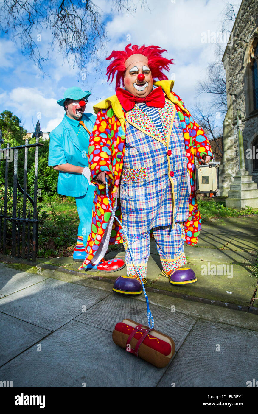 The 70th annual clown service at the All Saints Church in London on 07 ...