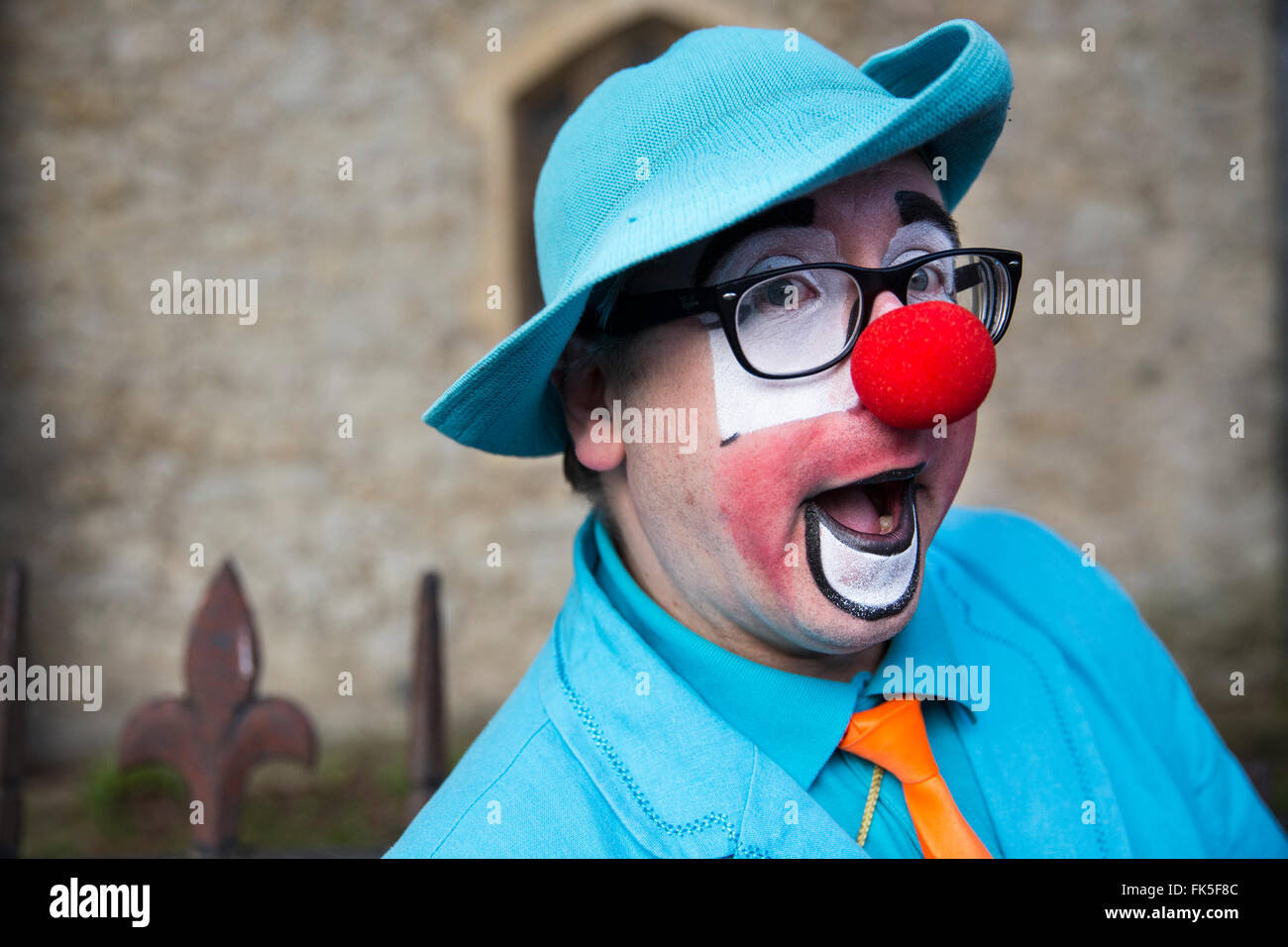 Andy the clown. The 70th annual clown service at the All Saints Church ...