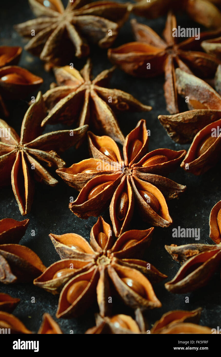 Star anise spice, shot with a macro lens Stock Photo - Alamy
