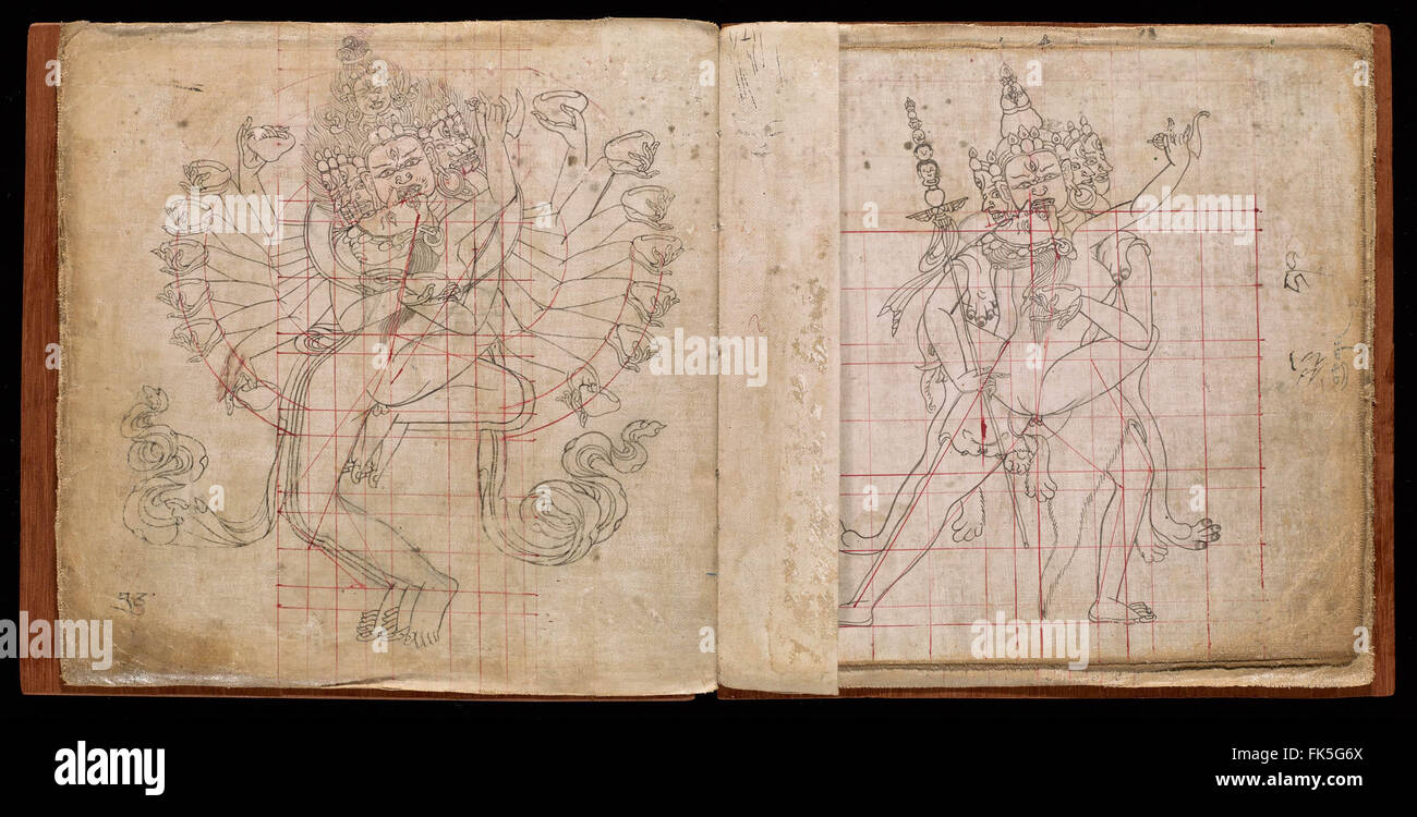 The Tibetan Book of Proportions Stock Photo - Alamy