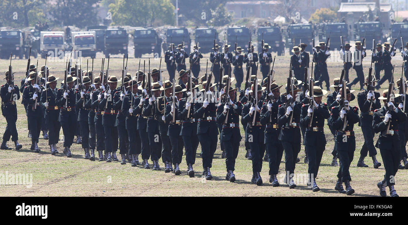 Nepalese army parade during hi-res stock photography and images - Alamy