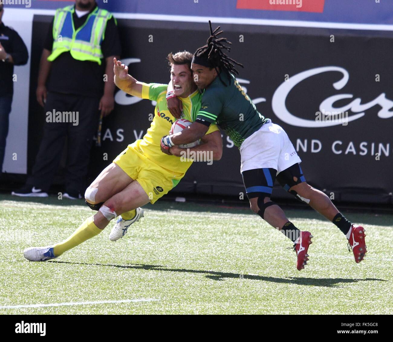Las Vegas, NV, USA. 6th Mar, 2016. Ed Jenkins of Australia, Rosko ...