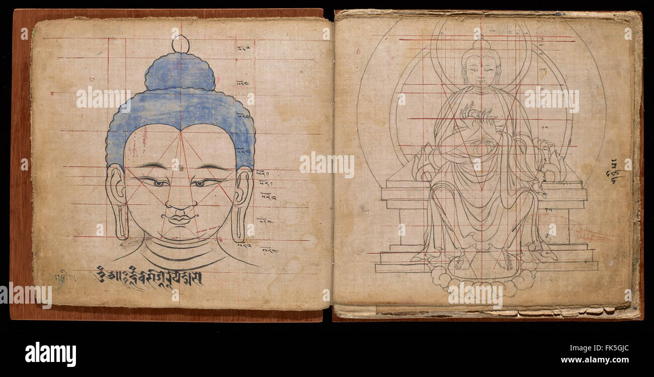 The Tibetan Book of Proportions Stock Photo - Alamy