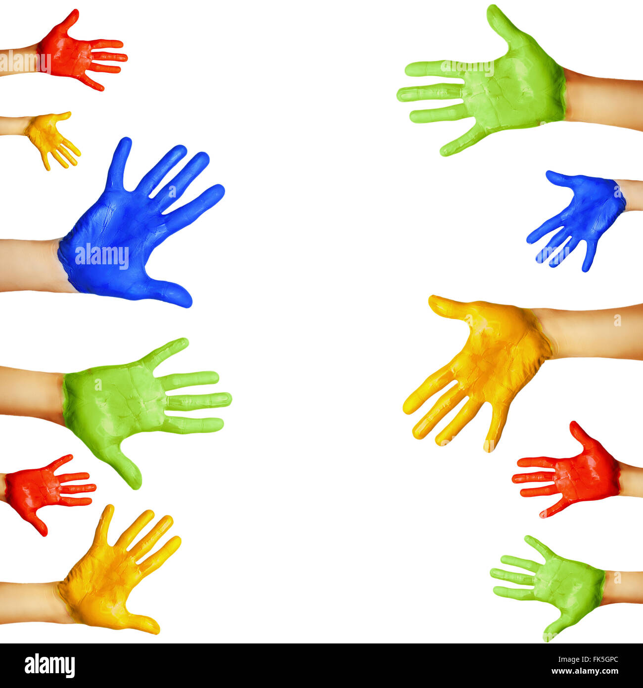hands of different colors Stock Photo - Alamy
