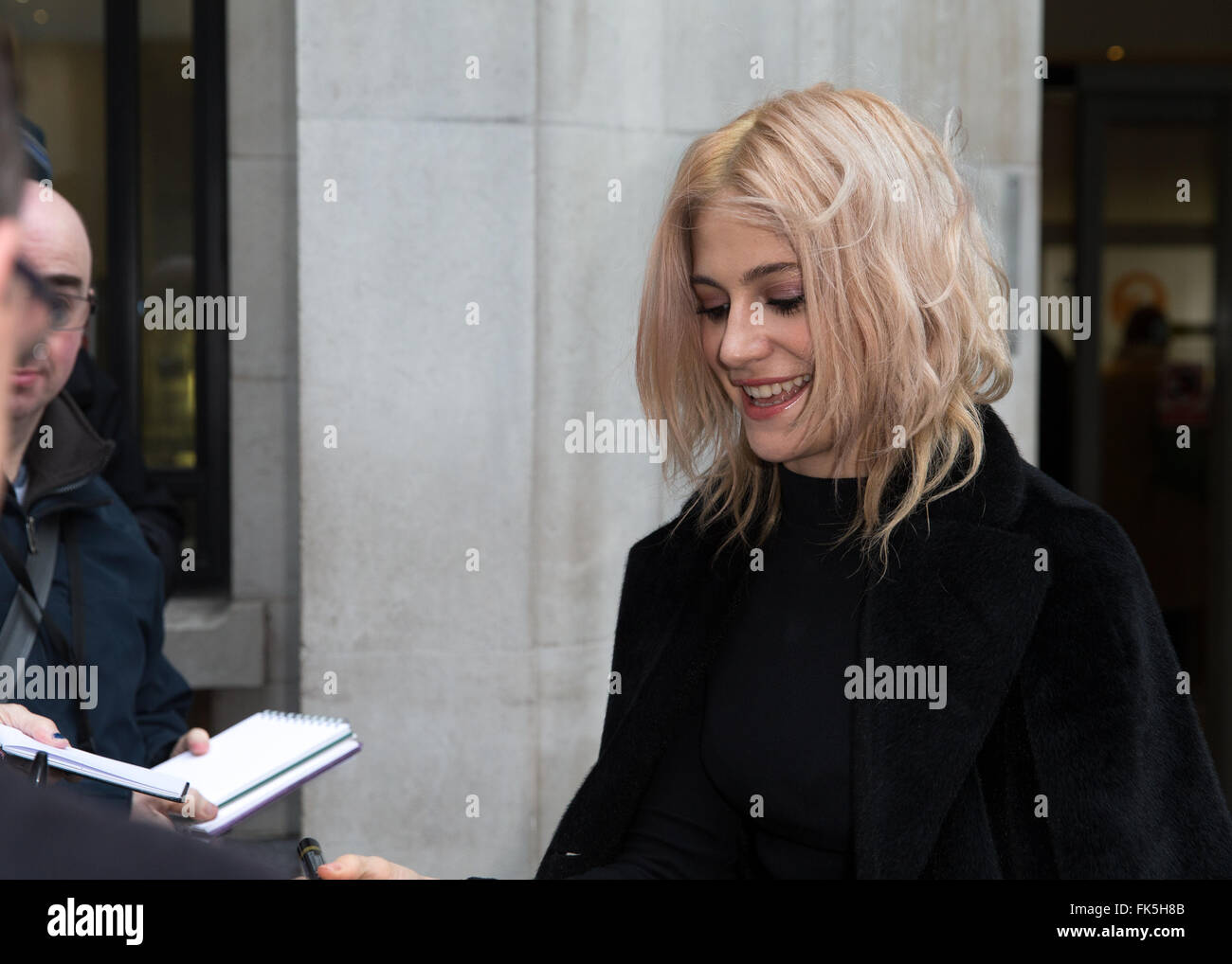 Pixie Lott pictured arriving at the Radio 2 studio Featuring: Pixie ...