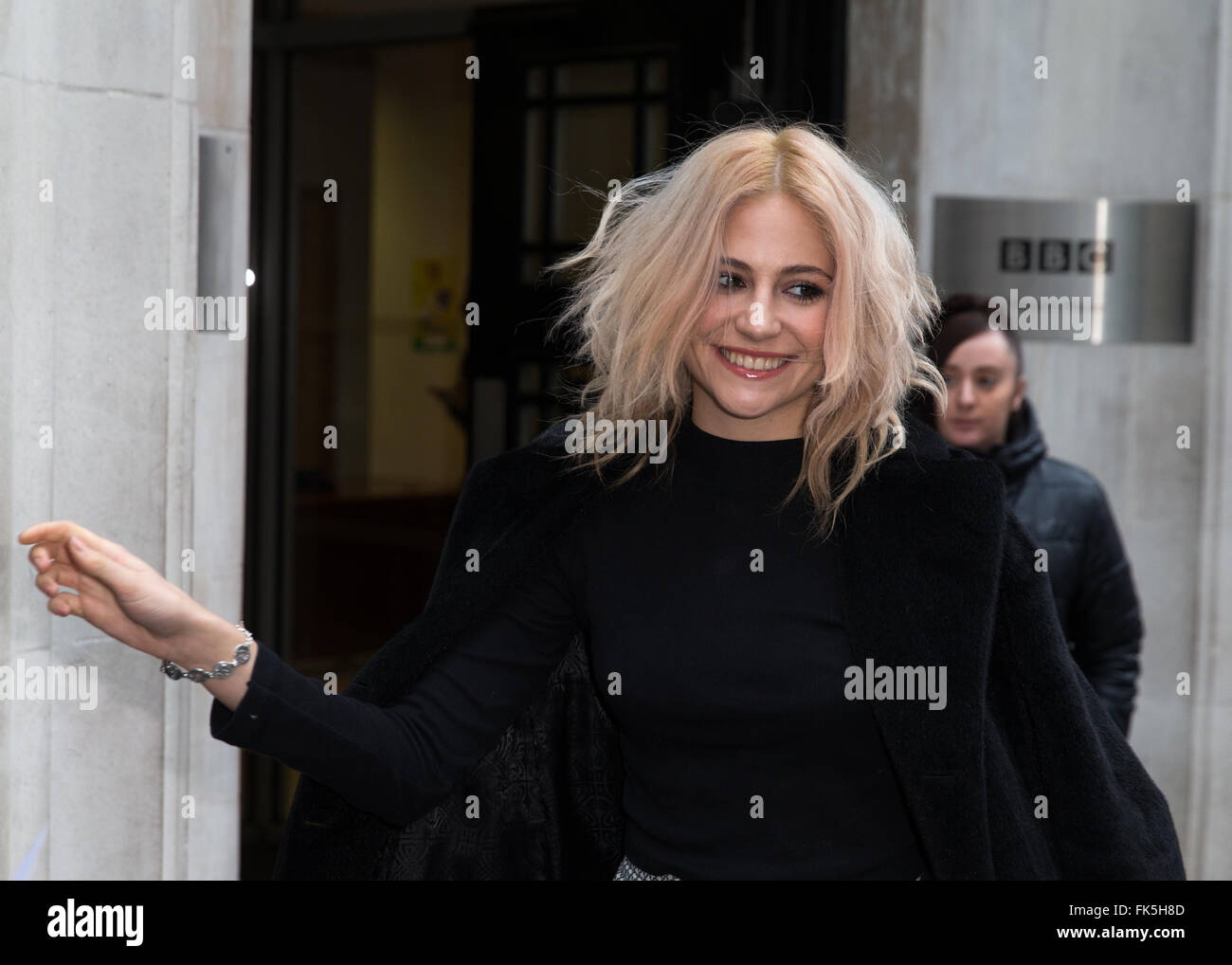 Pixie Lott pictured arriving at the Radio 2 studio Featuring: Pixie ...