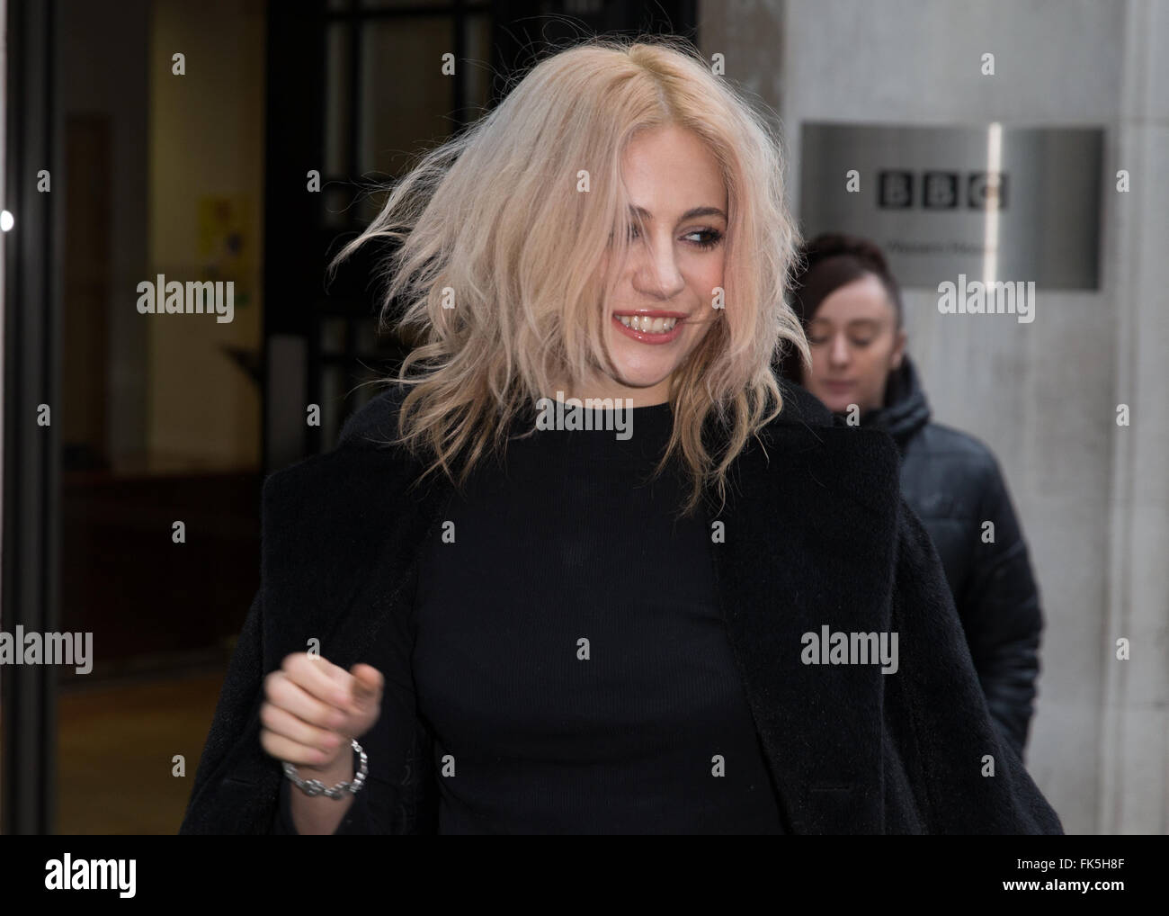 Pixie Lott pictured arriving at the Radio 2 studio Featuring: Pixie ...