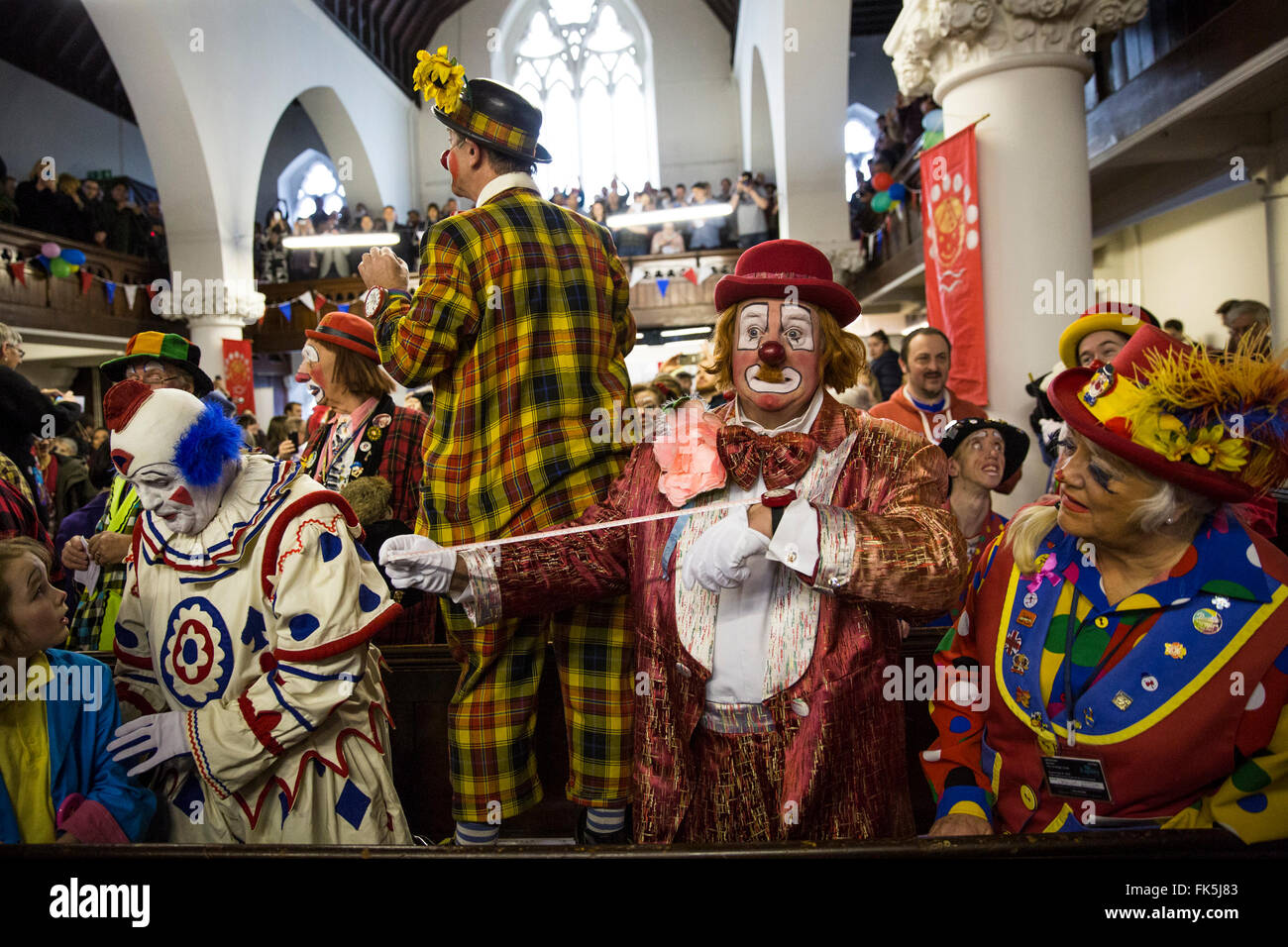 The 70th annual clown service at the All Saints Church in London on 07 ...