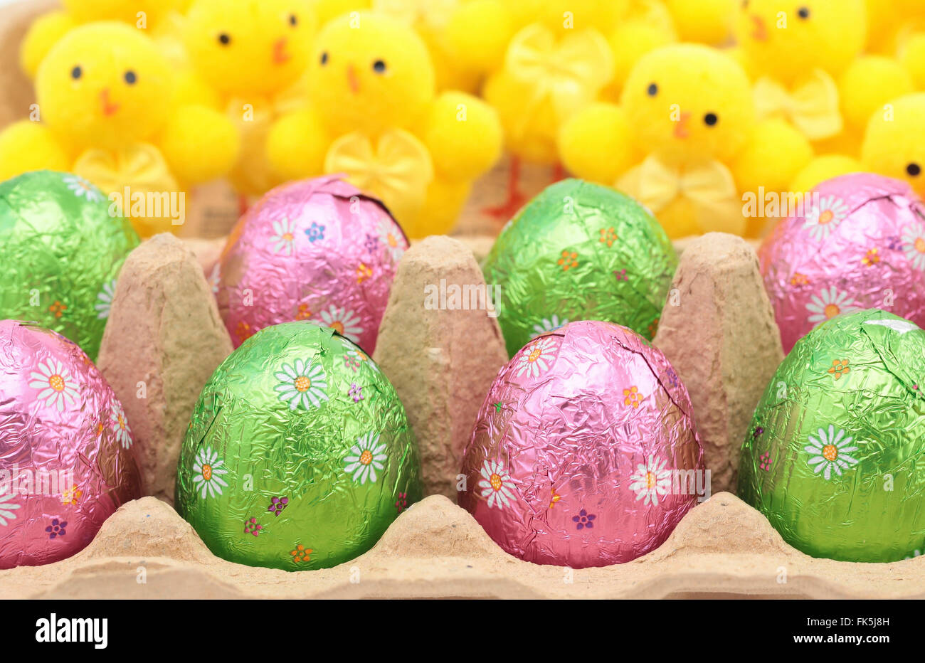 Chocolate easter egg chickens eggs hi-res stock photography and images ...