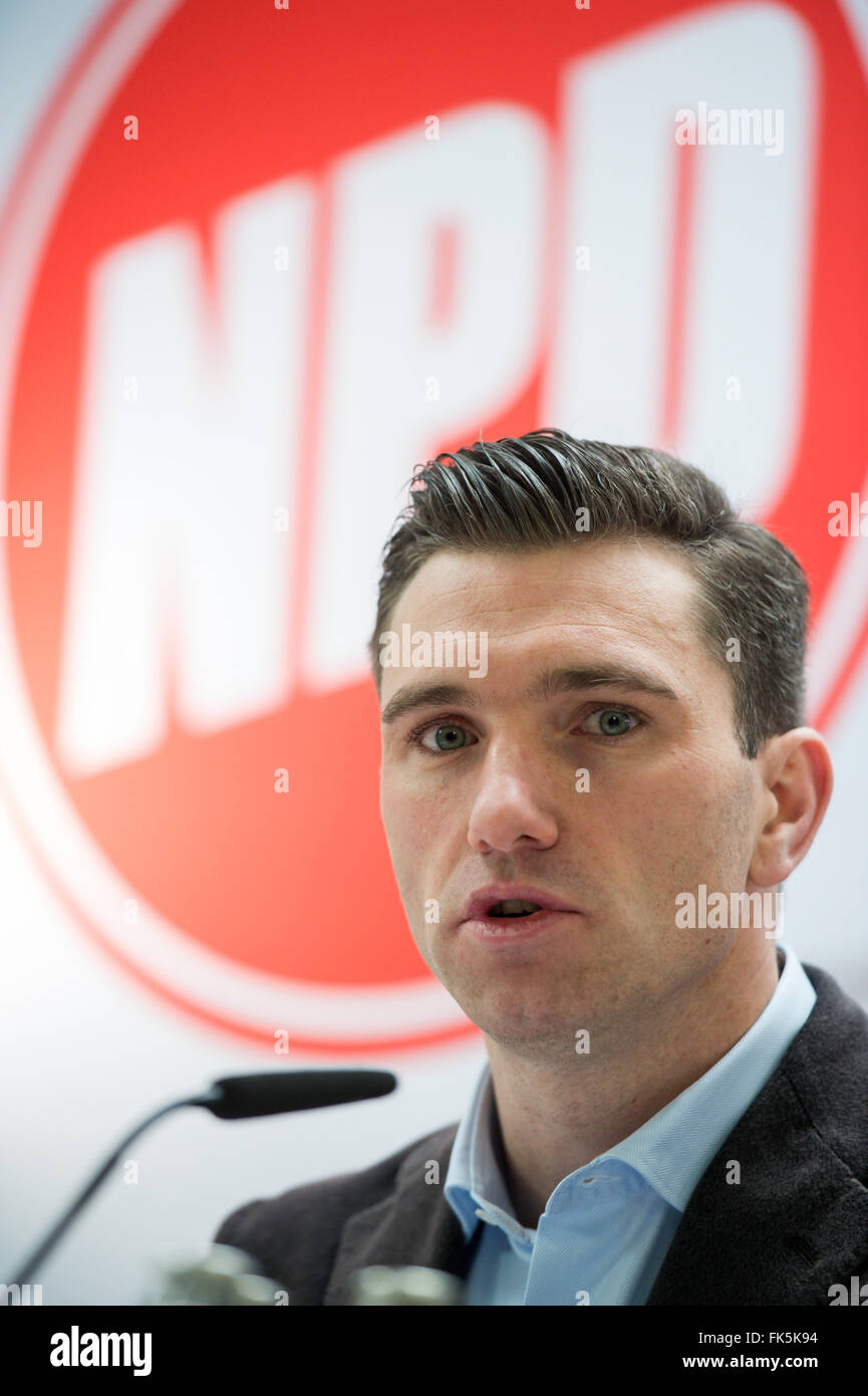 Berlin, Germany. 07th Mar, 2016. Frank Franz, federal chairman of the ...